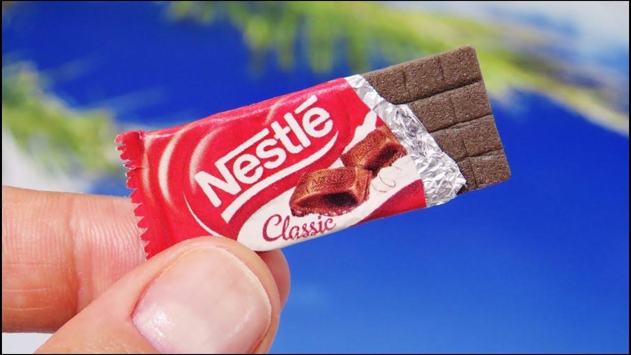 Diy Miniaturas Incríveis! Mini Chocolate Fácil de Fazer Comidinhas e ...