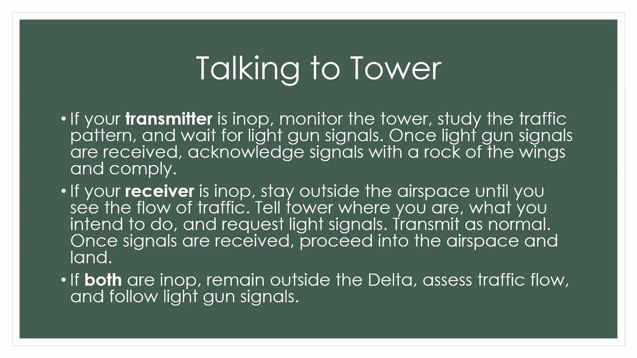 Lost Comms in VMC Conditions - YouTube