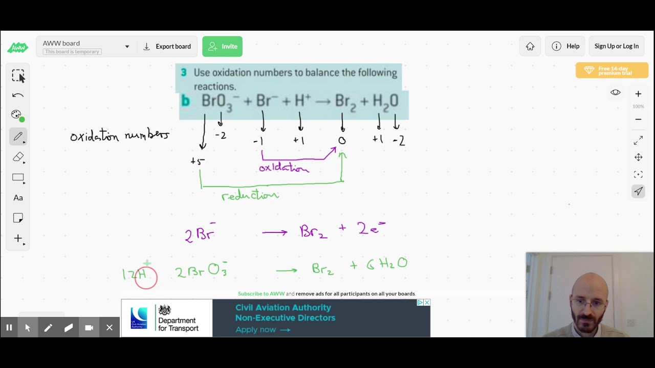 Balancing half redox equations using oxidation numbers (A Level ...