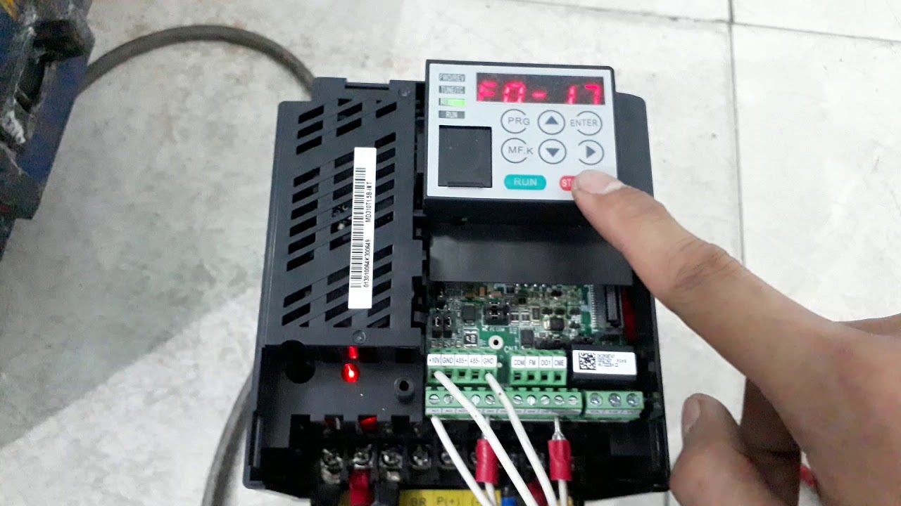 Cài đặt Biến Tần inovance MD310T1- Setting inverter MD310T1 - YouTube