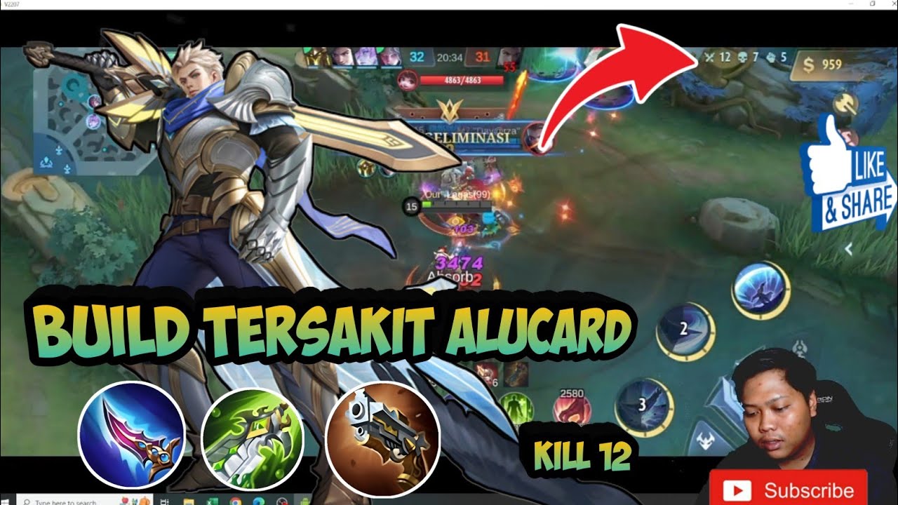 BUILD ALUCARD 1 HIT, TERBARU SEKALI ALU MELUNCAT DISANALAH MUSUH RATA ...