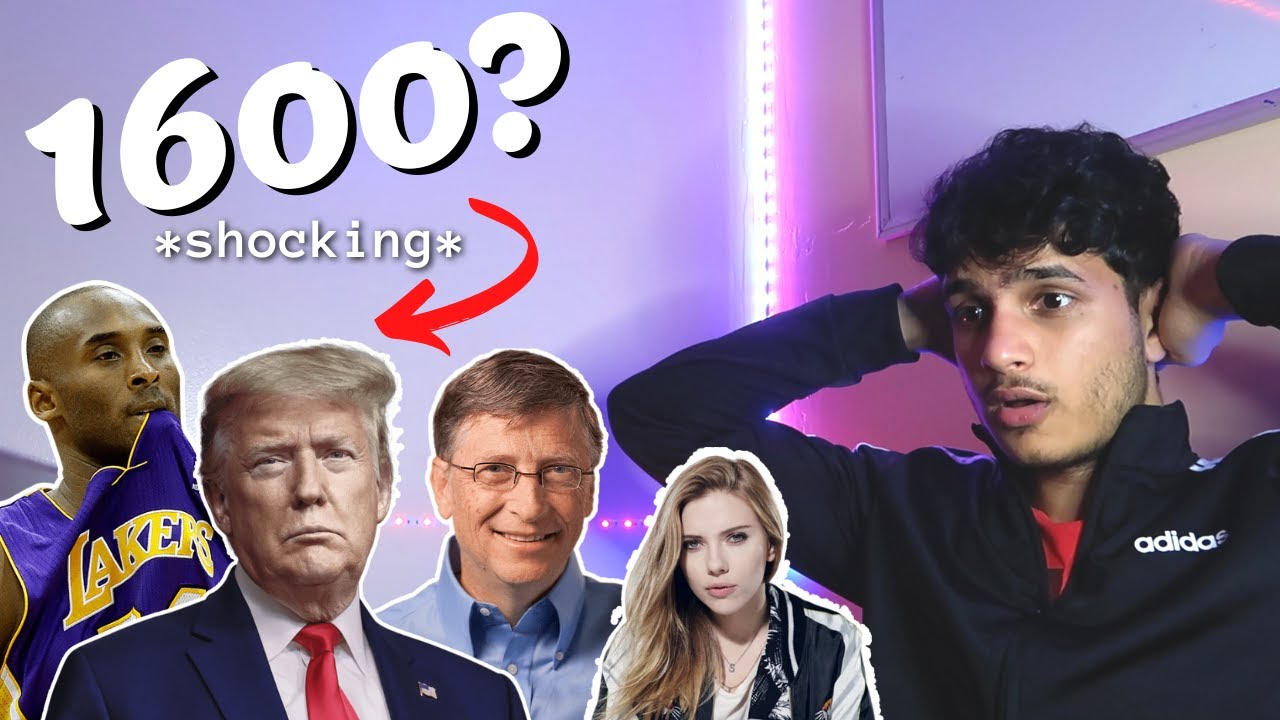 Reacting To CELEBRITY SAT SCORES! SURPRISING! - YouTube