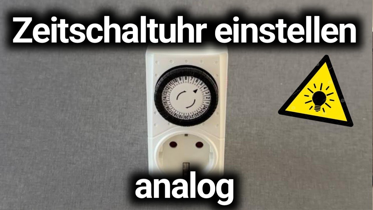 Analoge Zeitschaltuhr einstellen - einfach & verständlich - TOP ANLEITUNG! ⏲️ - YouTube