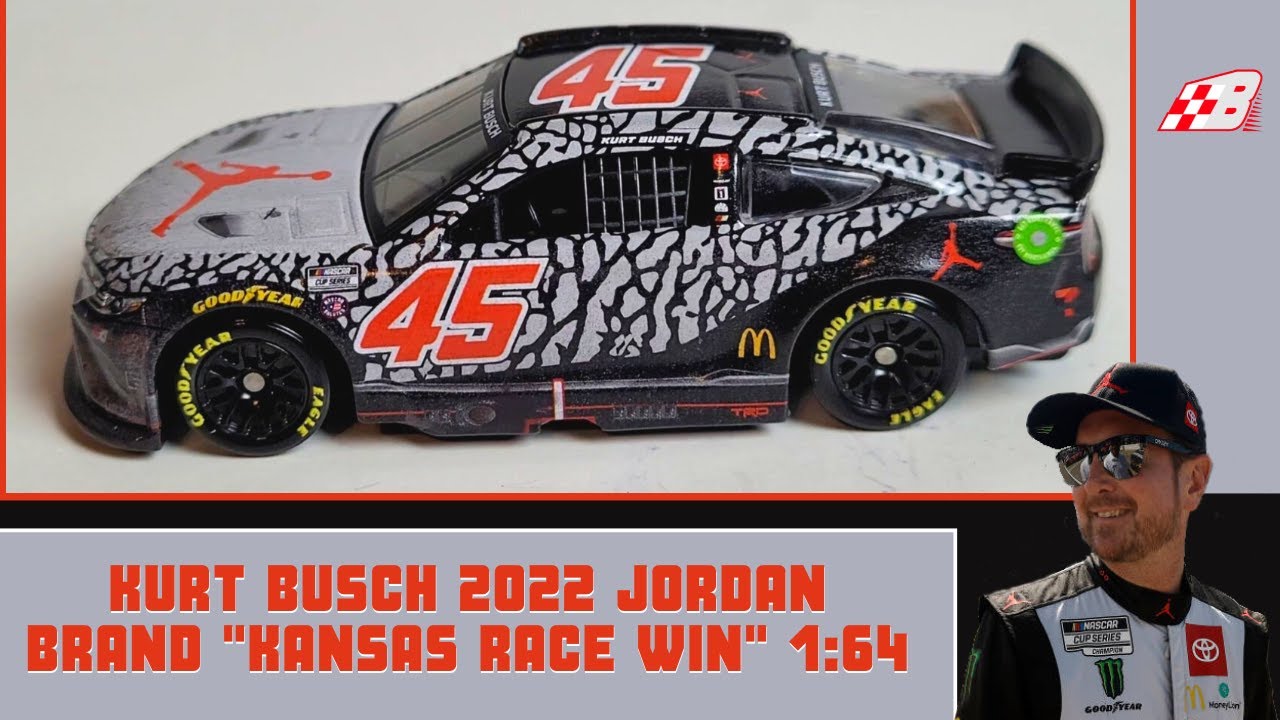 **NASCAR DIE-CAST REVIEW** Kurt Busch 2022 Jordan Brand "Kansas FINAL ...