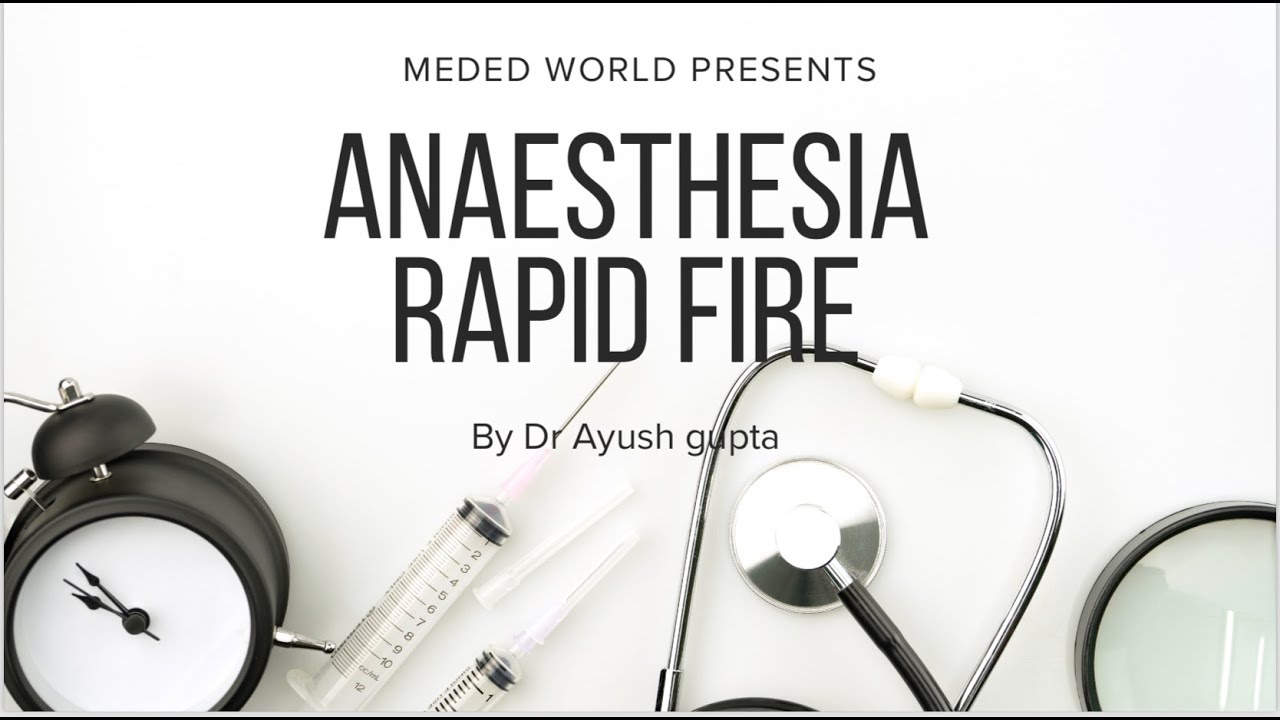 Rapid fire anaesthesia🔥 PART -1 all the important topics covered😍 # ...