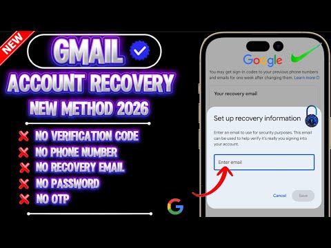 Gmail Account Recovery 2026 || How To Recover Gmail Account Without Recovery Email And Phone Number