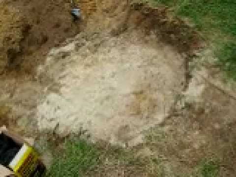 Septic Tank is Filled with Sand - YouTube
