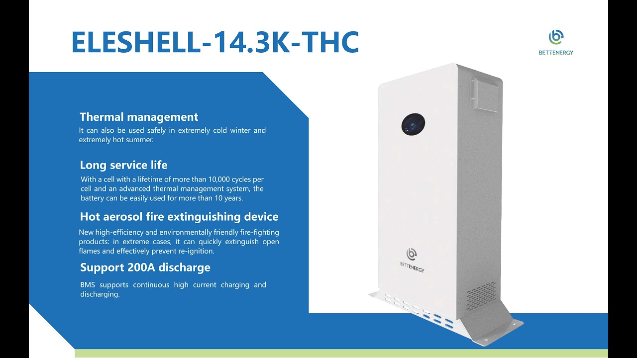 Bettenergy ELESHELL 14 3K THC Lithium battery with built-in thermal ...