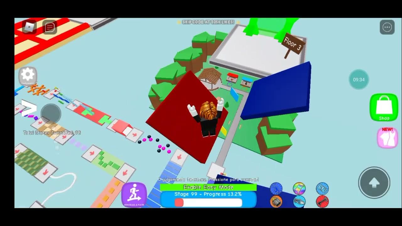 Zerando O Mega Easy Obby ๐ 750 Stages Parte 1 Youtube