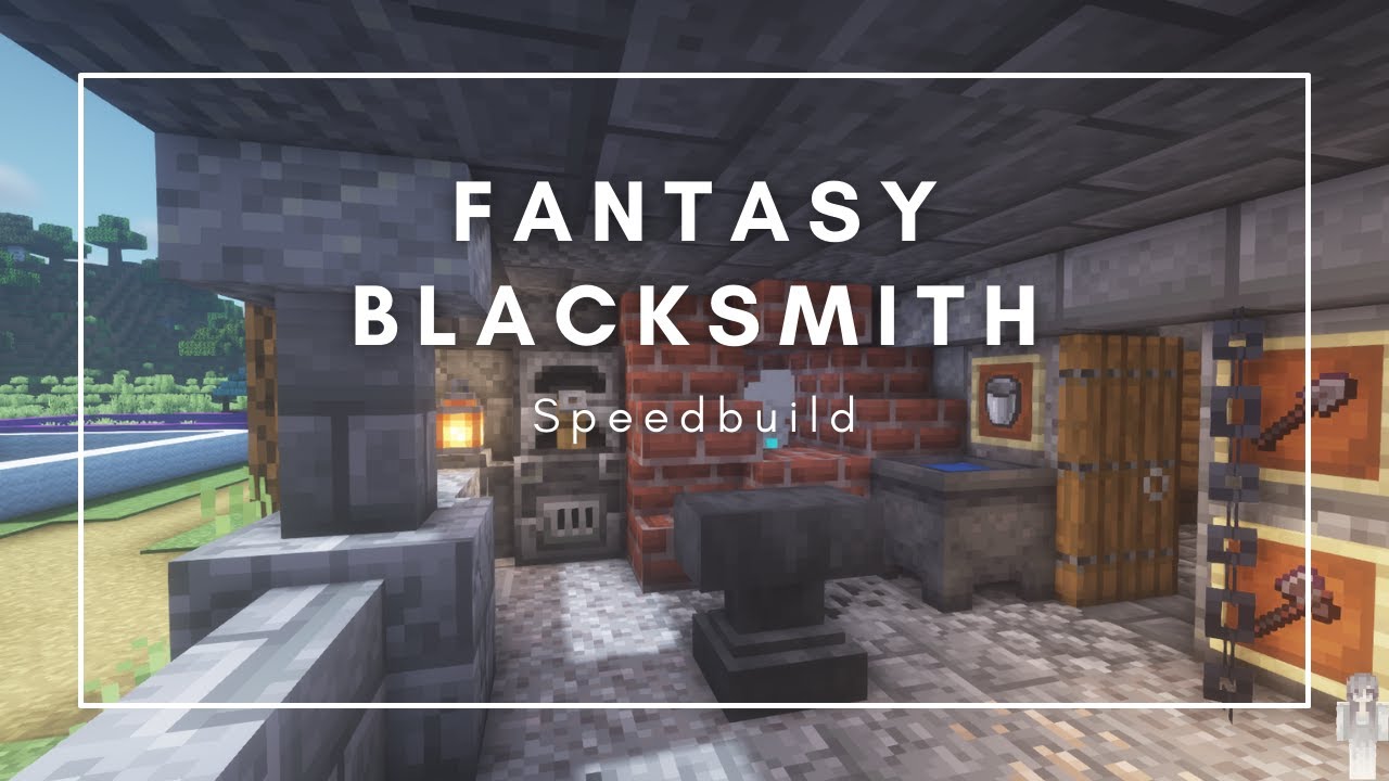 Minecraft Fantasy Blacksmith Speedbuild - YouTube