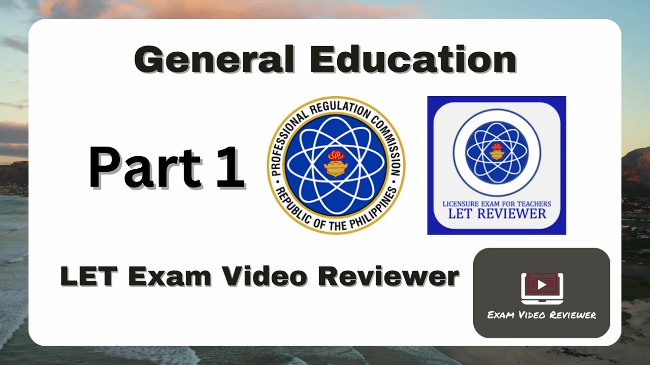 General Education - LET Reviewer Part 1 - YouTube