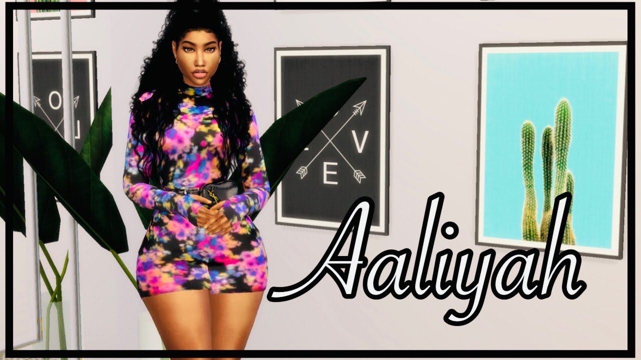 SIMS 4 CAS | Aaliyah | Sim Download + CC Links - YouTube