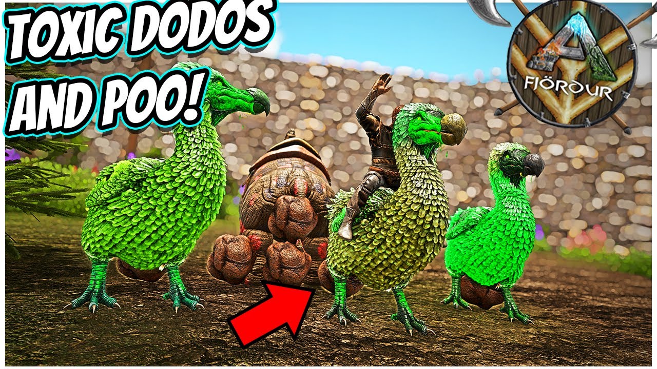 TAMING MY FIRST TOXIC TAMES AND SETTING THE BEST FARM UP!! || Ark ...