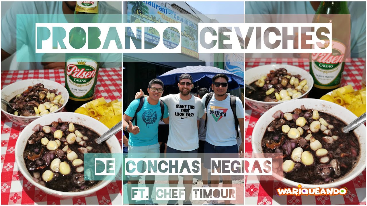 Probando ceviches de conchas negras con el Chef Timour - YouTube