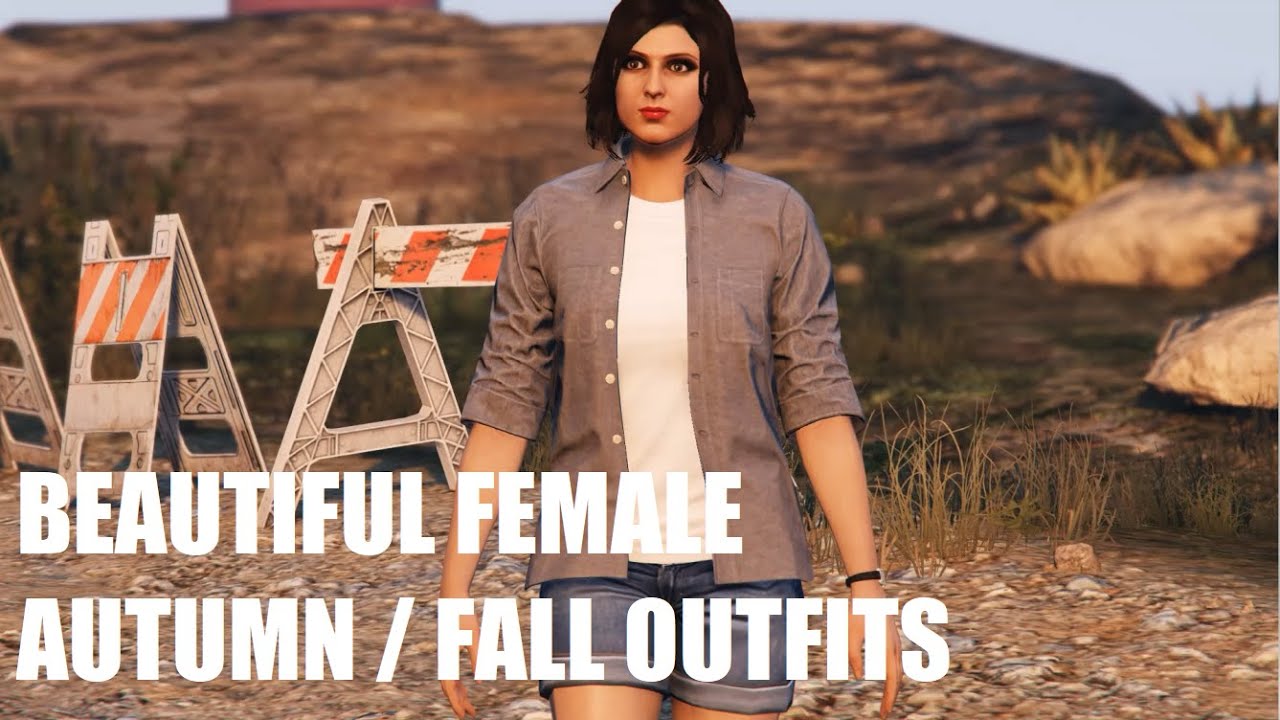 GTA 5 ONLINE - BEAUTIFUL FEMALE AUTUMN / FALL OUTFITS - YouTube