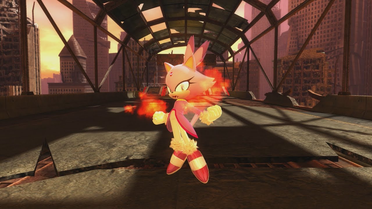 Sonic X Shadow Generations - Blaze Helps Fan The Flames In Crisis City ...