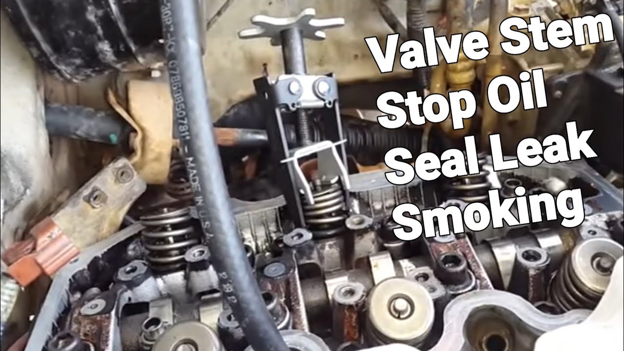Replace Valve stem oil seal. How-to Stop Tailpipe smoke. - YouTube