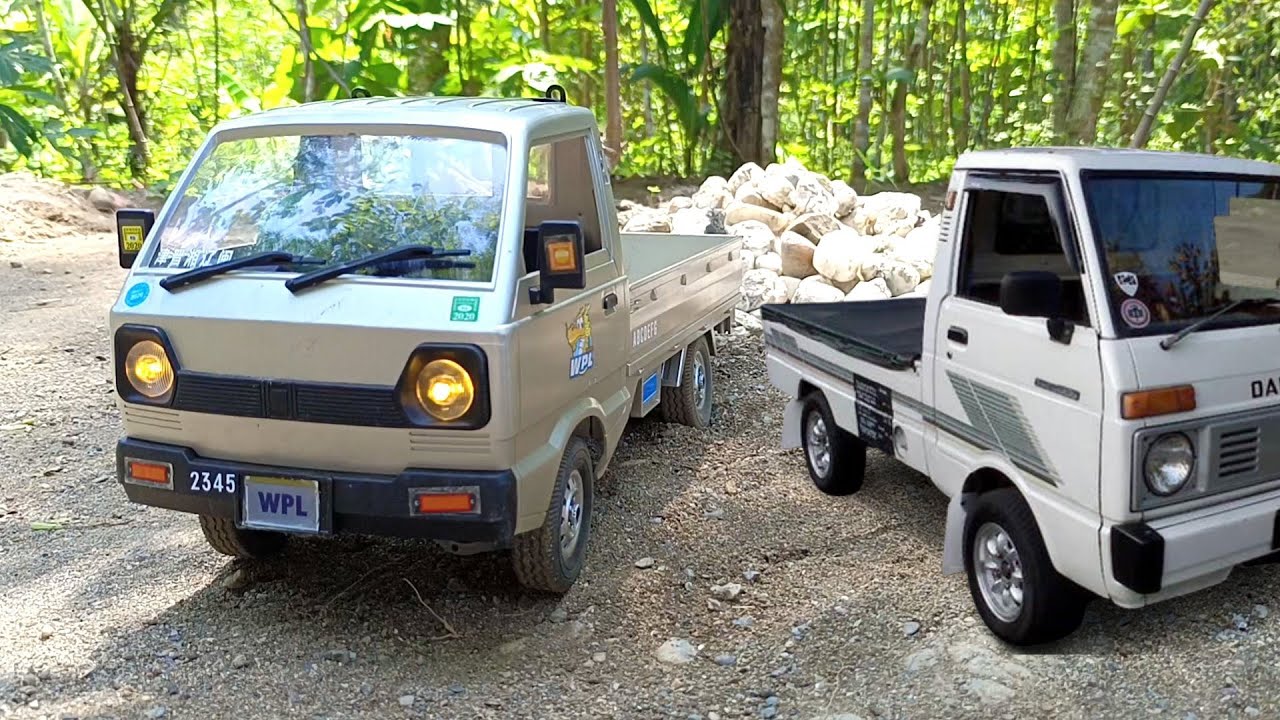 MOBIL MINIATUR MUAT BATU - MOBIL LOSBAK - TRUK OLENG -truk skn - YouTube