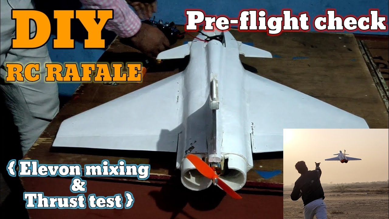 DIY RC RAFALE Pre-flight check - YouTube