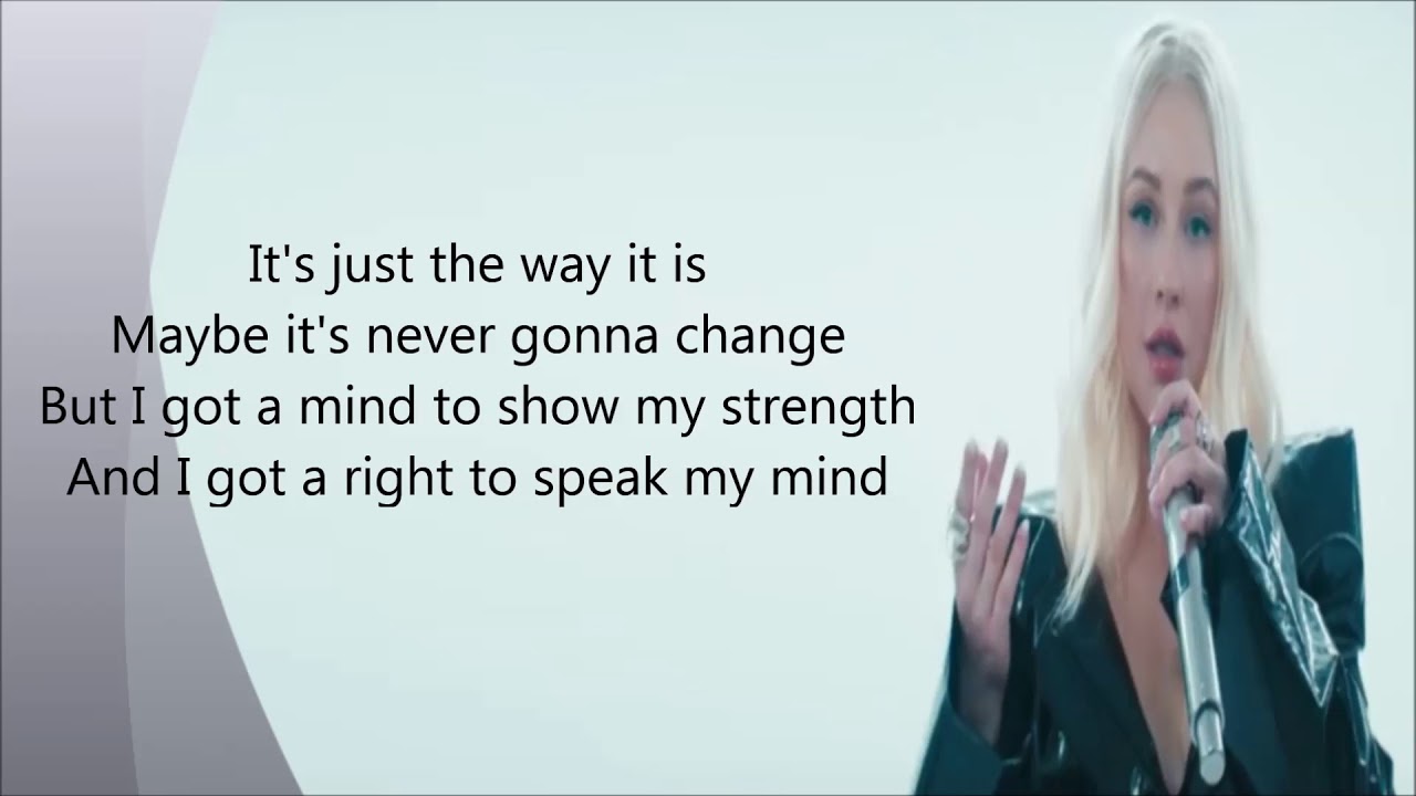 Christina Aguilera feat. Demi Lovato - Fall In Line (Lyrics) - YouTube
