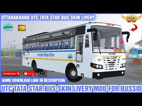 UTC Tata Star Bus Skin Livery Mod For BUSSID #utcbus #uttarpradesh # ...