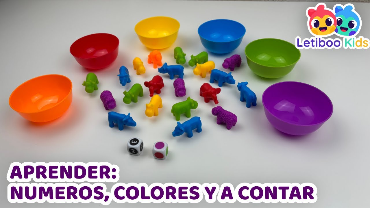 Aprende los Colores y los Números | Video Educativo para Niños | Video ...