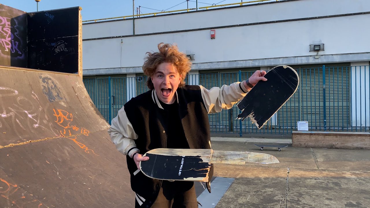 BREAKING THE WORLDS WORST SKATEBOARD - YouTube