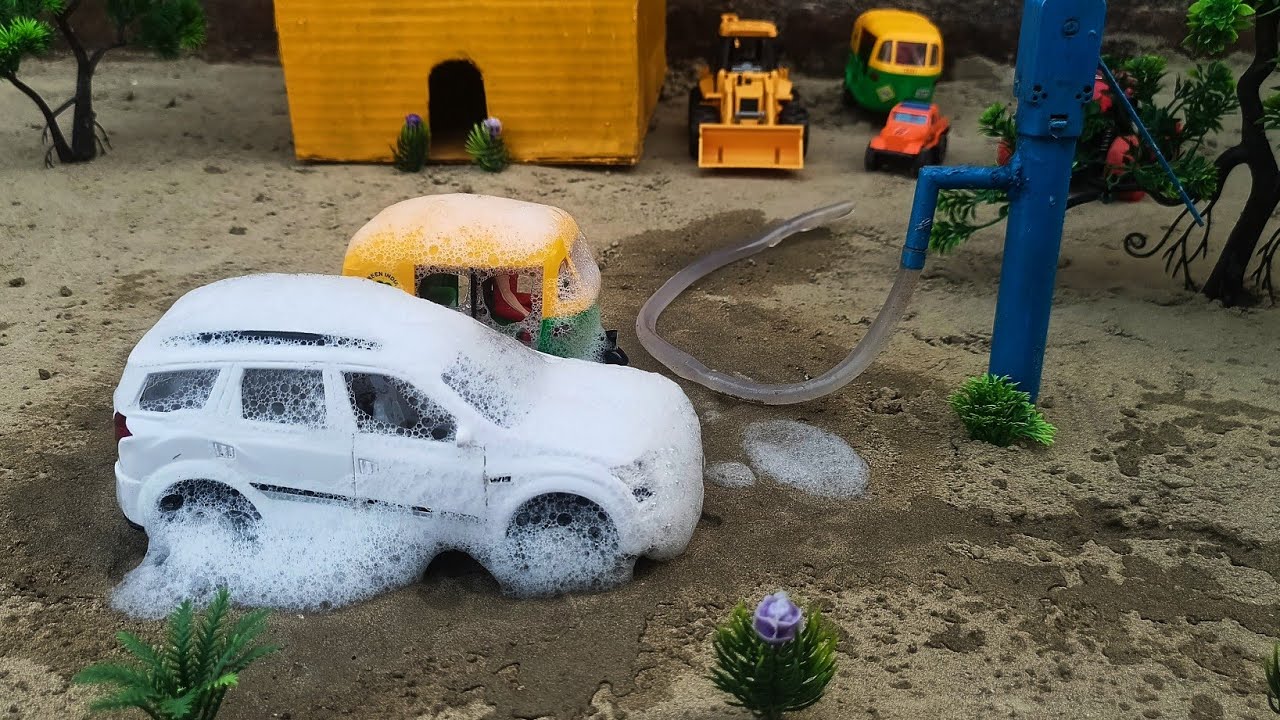 mini tractor jcb with washing|jcb video|tractor video|science project ...