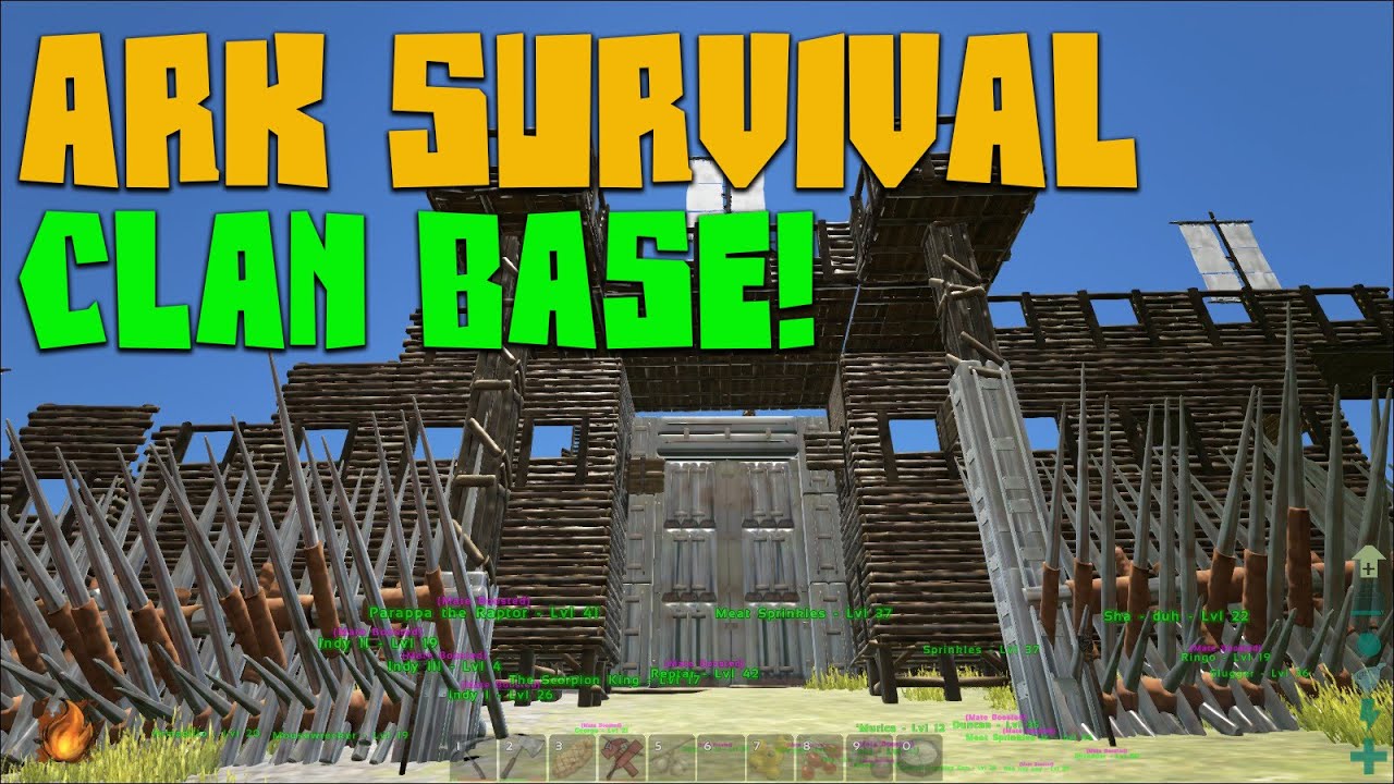 ARK SURVIVAL EVOLVED : CLAN BASE TOUR - YouTube