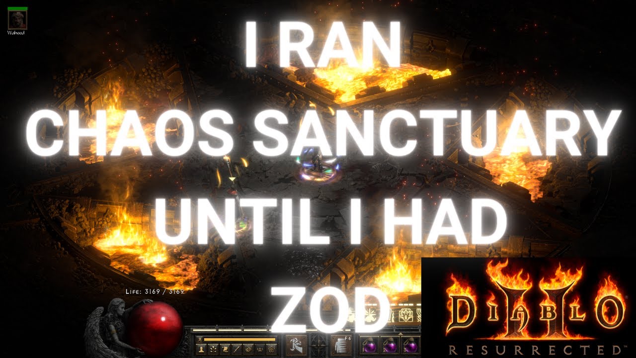 I RAN CHAOS SANCTUARY P8 UNTIL I HAD A ZOD RUNE - Diablo 2 resurrected ...