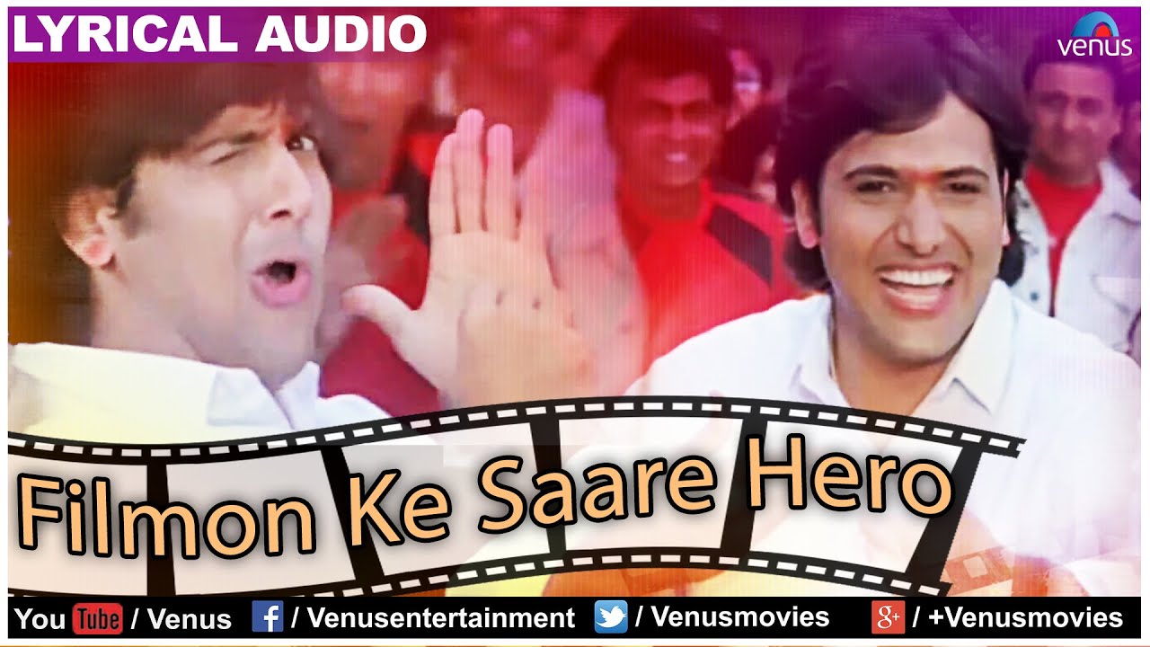 Filmon Ke Sare Hero Full Song with Lyrics | Swarg | Govinda, Juhi ...