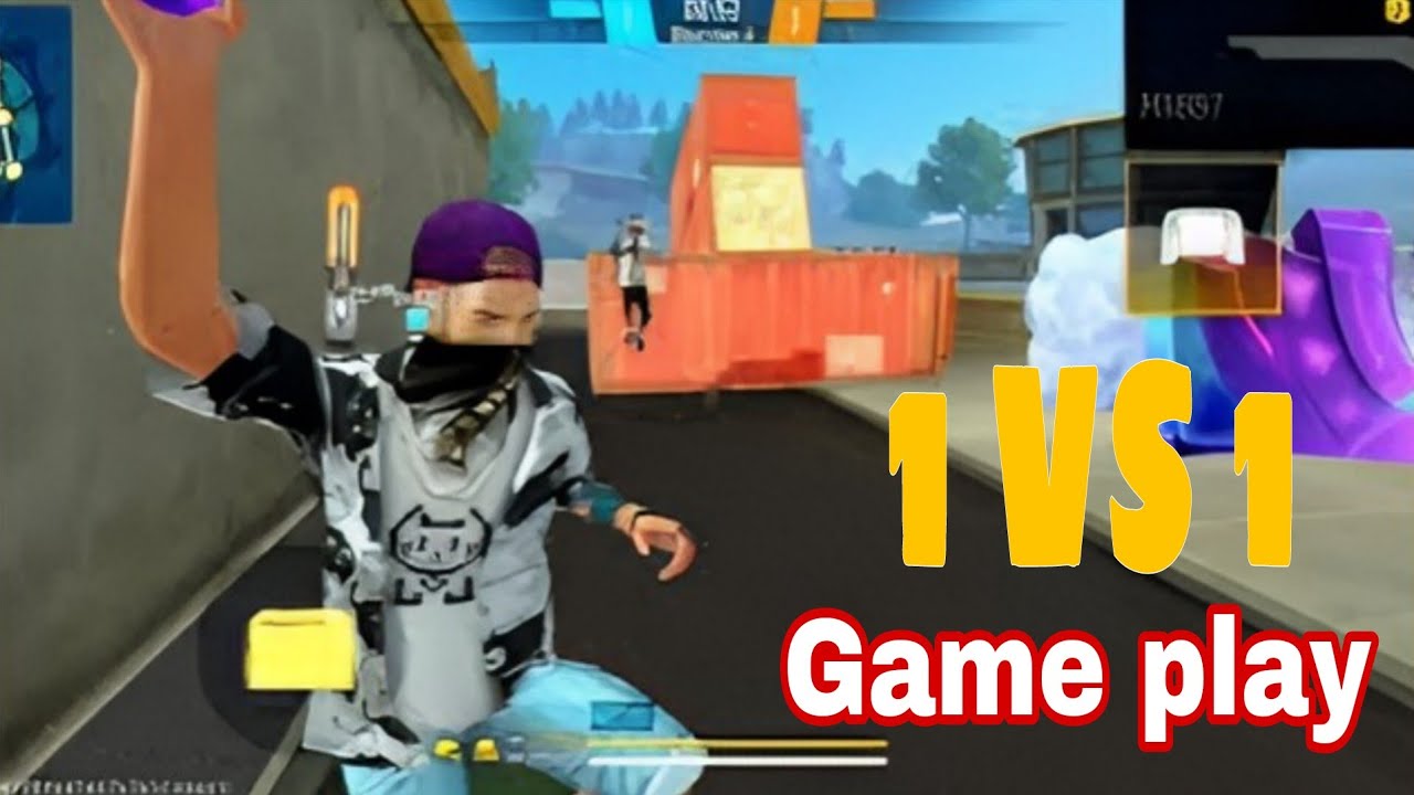 free fire 1 vs 1 game play round 2 vs 4 free fire Max game 🎮🎯 - YouTube