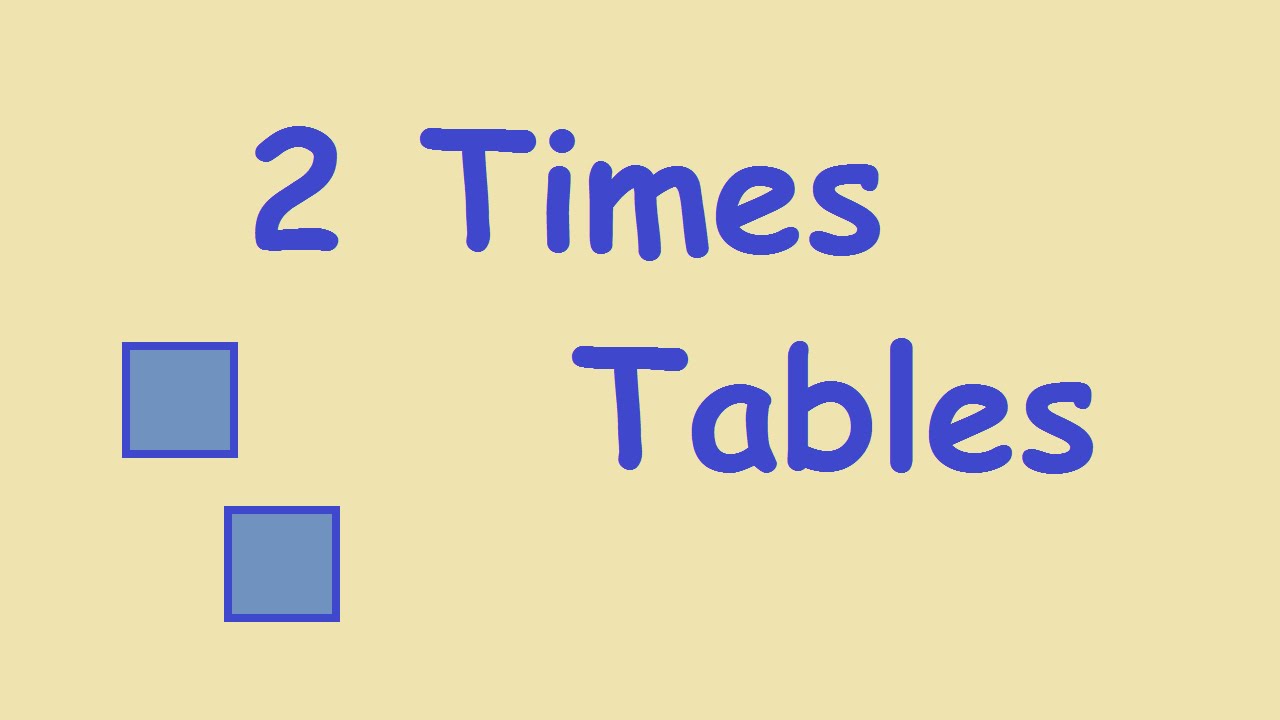 2 Times Tables YouTube 2 Times Tables YouTube