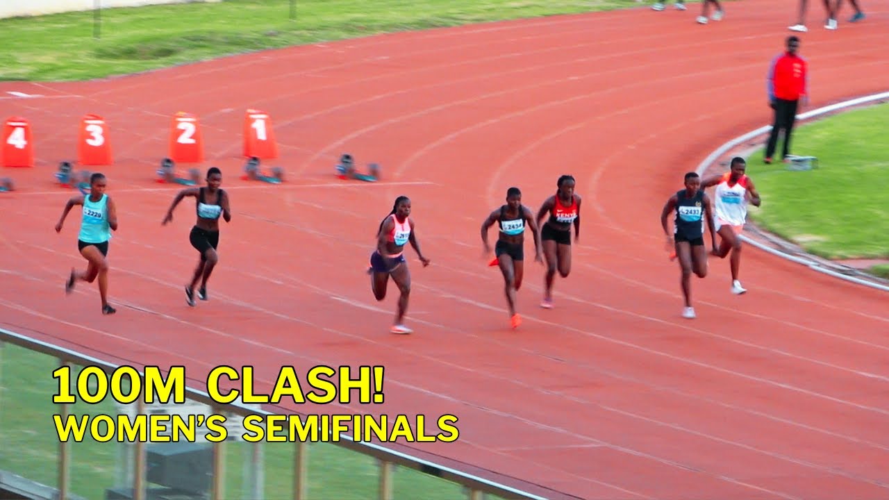Women's 100m Semifinal 2 | Eunice Kadogo | Doreen Waka | Monica Safania ...