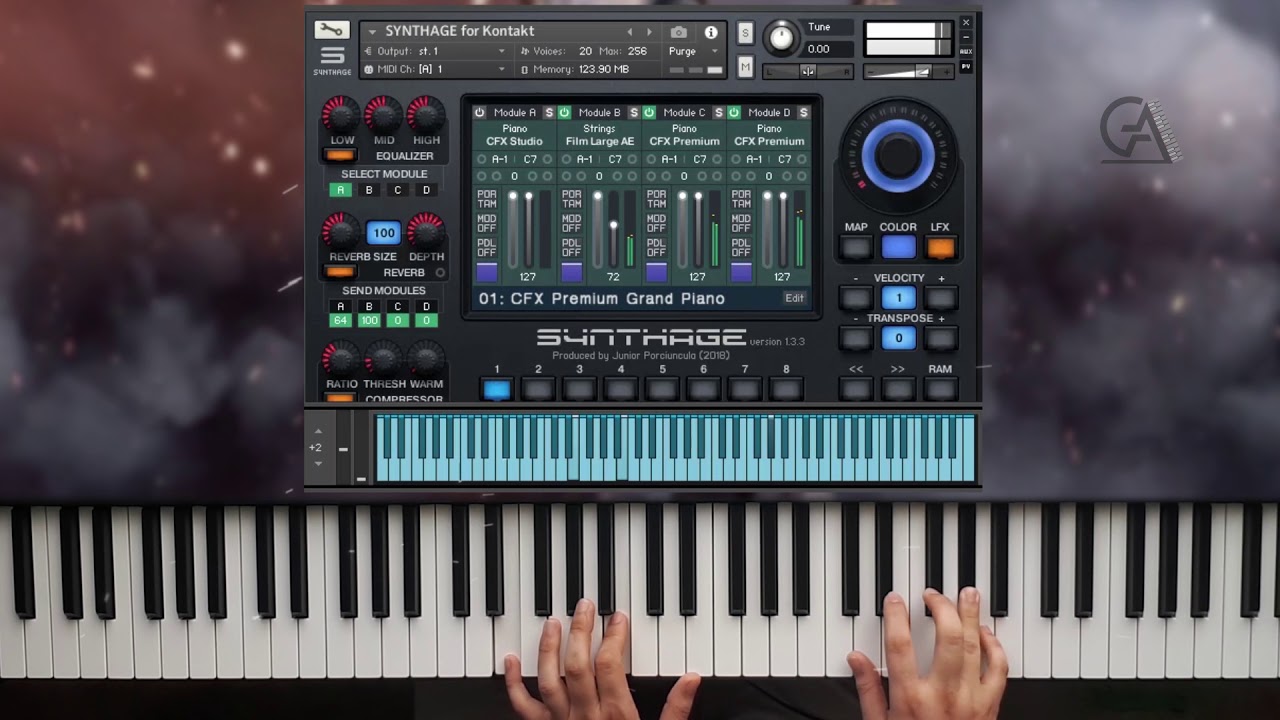 SYNTHAGE PianoCFX + Strings / Libreria de Piano muy buena usada en un ...