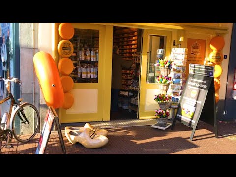 Gouda/Hollanda Sokak Çekimi (Gouda Peyniri;) - 4K