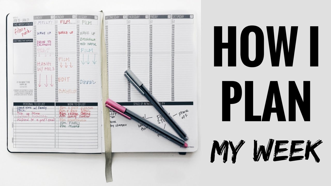 HOW I PLAN MY WEEK 2017 | Passion Planner - YouTube