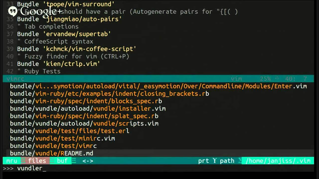 VIM configuration for Ruby on Rails applications - YouTube