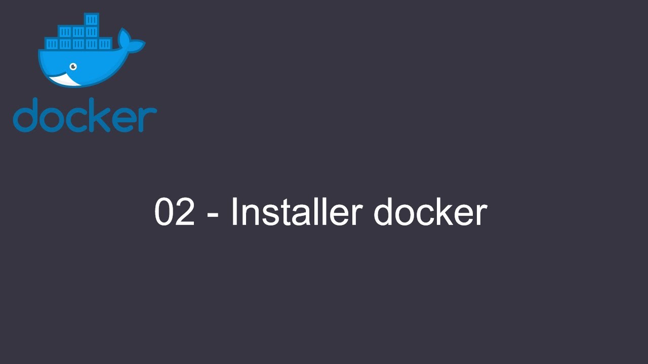 Docker : Installation - YouTube