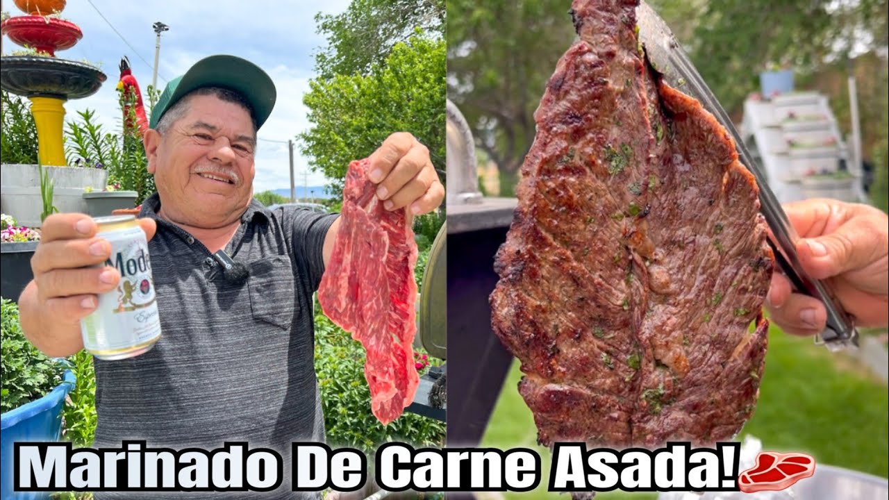 Como Hacer El Mejor Marinado De Carne Asada Ranchera!🌿🥩 - YouTube