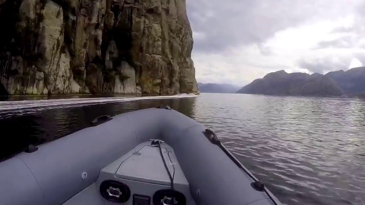 Rib boat ride in Stavanger Norway to pulpit rock. - YouTube