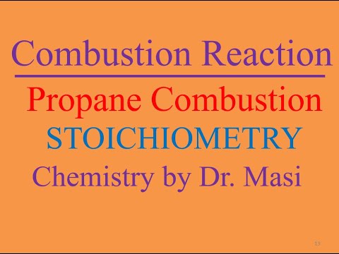 Propane Combustion Reaction, How to Balance C3H8 combustion - YouTube