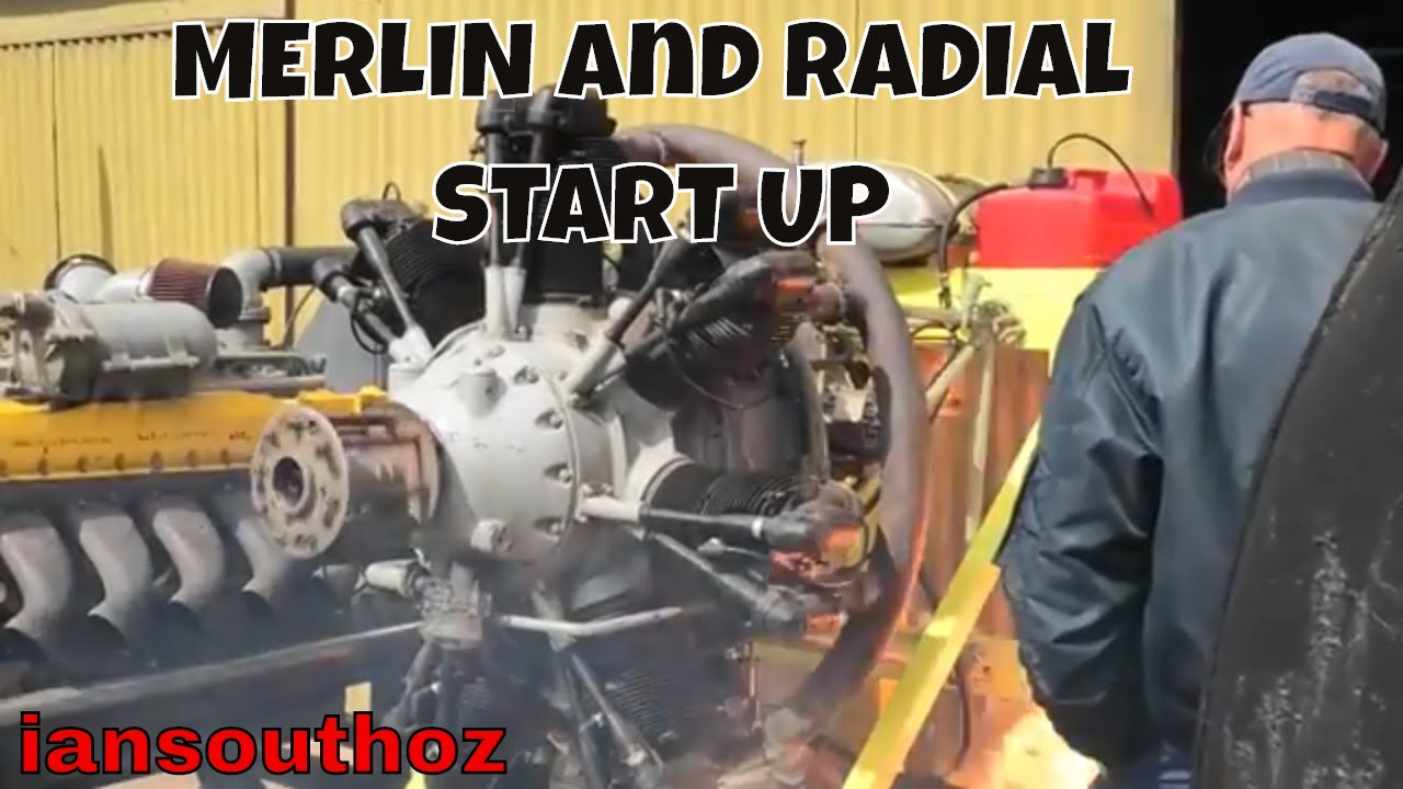 ROLLS ROYCE V12 MERLIN START UP - YouTube