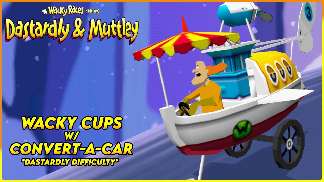 Wacky Races PS2 - Wacky Cups w/ Convert-A-Car (Dastardly Difficulty ...