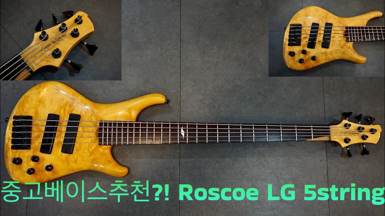 중고 베이스 추천 "로스코 LG 3005" 5현 - YouTube