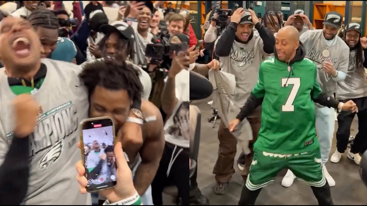 Meek Mill & Gillie Da Kid Turn Up In Eagles Locker Room After Winning ...