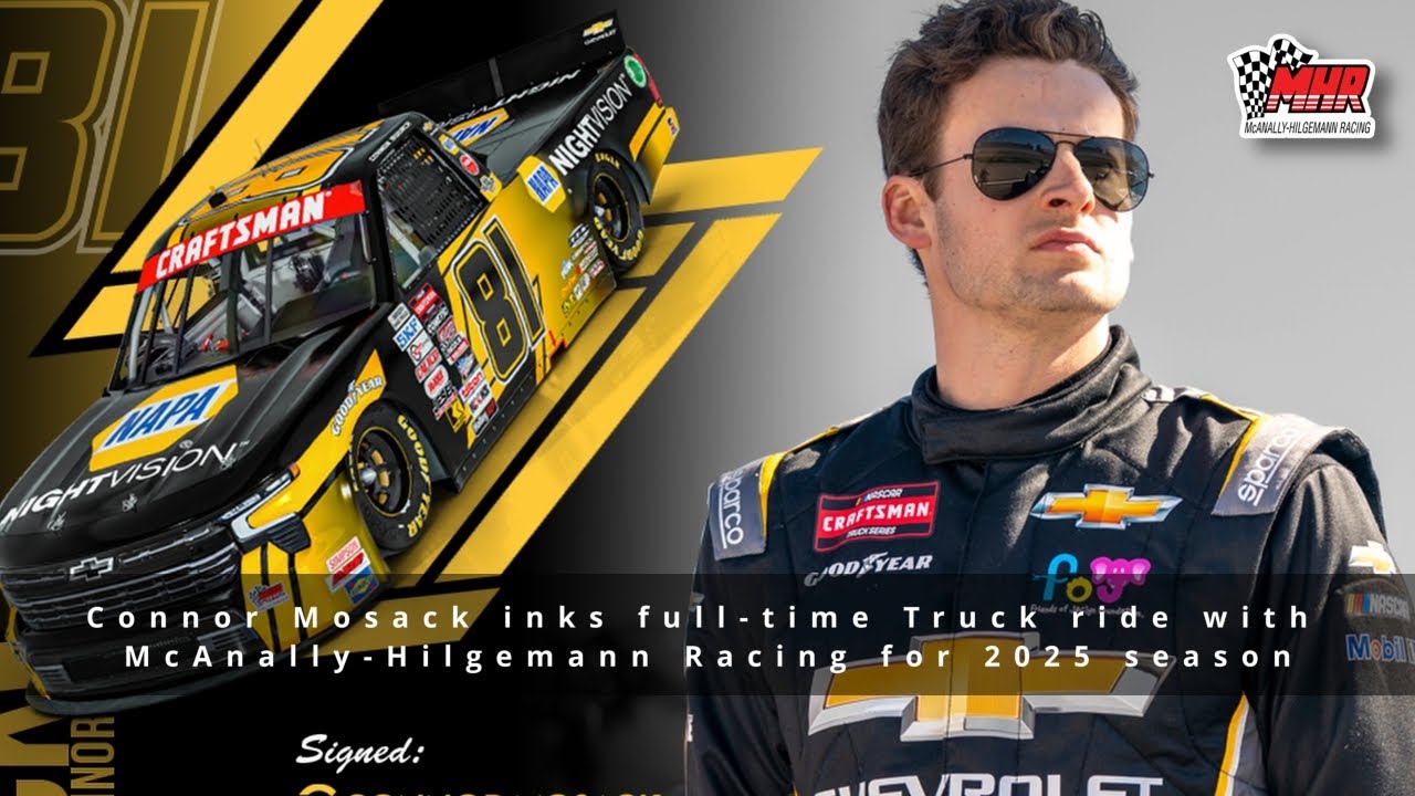 Connor Mosack inks full time Truck ride with McAnally Hilgemann Racing ...