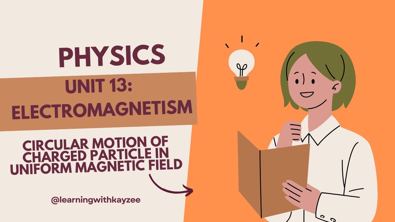 UNIT 13 (ELECTROMAGNESTISM) "Circular Motion of charged particle in ...
