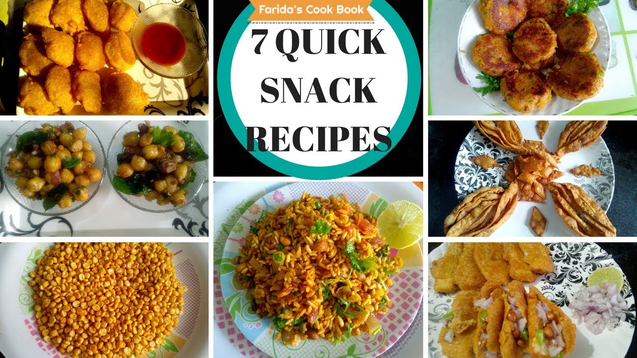 7 Quick Snack Recipes | Potato Bajji | sweet potato cutlet | Aratikaya ...