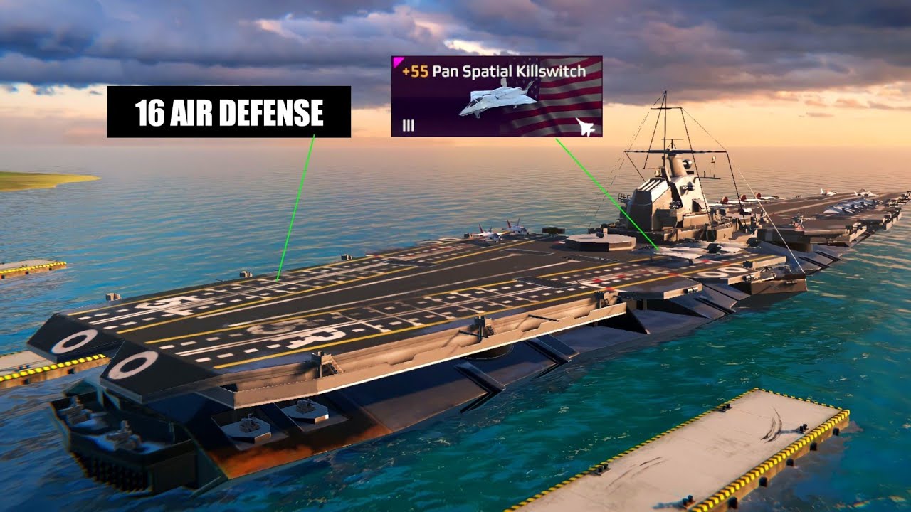 USS Nemesis (CV-01) use Killswitch and 16 air defense 😱 - modern ...